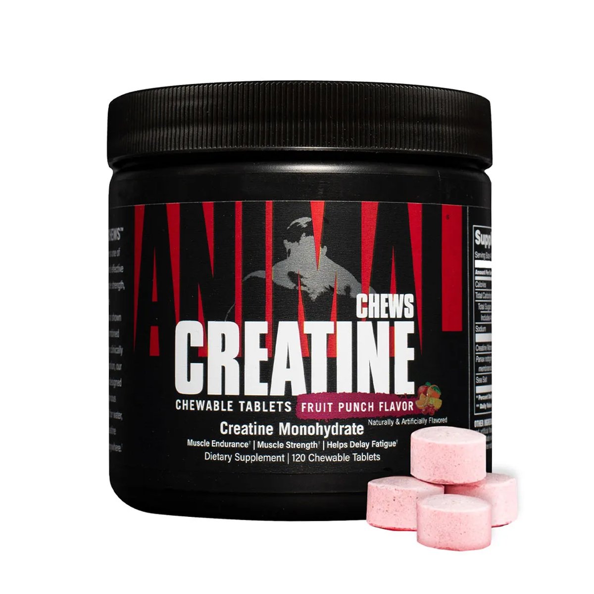 Animal Creatine Chews Tablets - 120 Chewable Tablets - topfitprotein