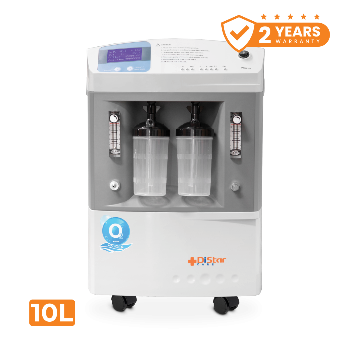 Oxygen Concentrator DiStar Care Model JAY-10 Dual Flow - distarcare