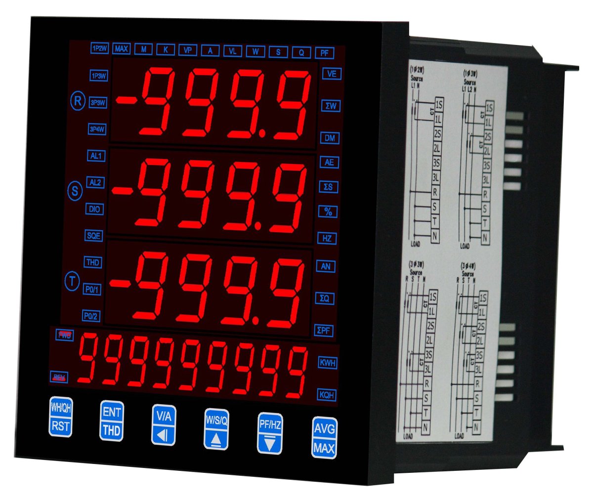 MMP-2H MULTI-FUNCTION POWER METER,96x96mm - sae