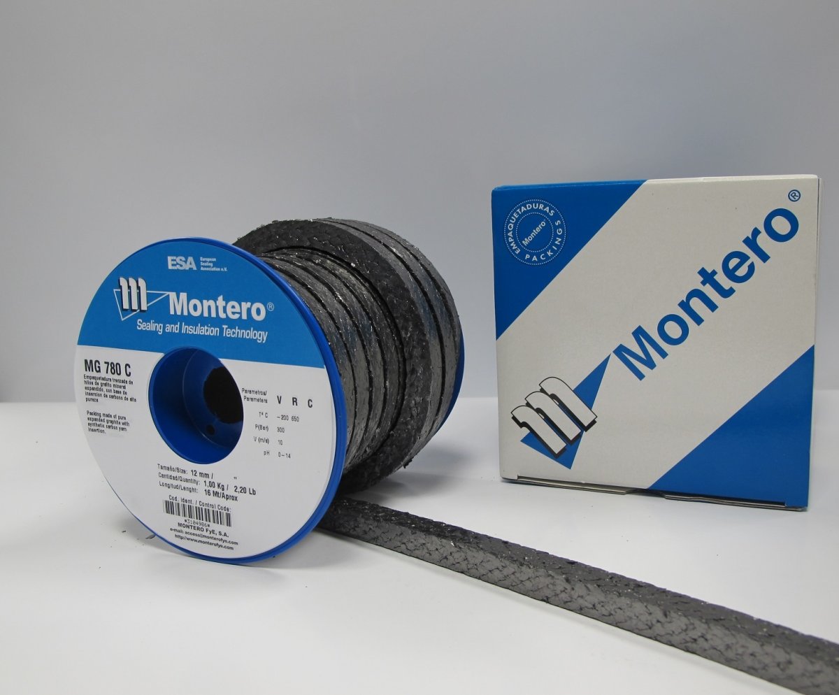 EXPANDED MINERAL GRAPHITE PACKING FOR VALVES & PUMPS - bannainnotec