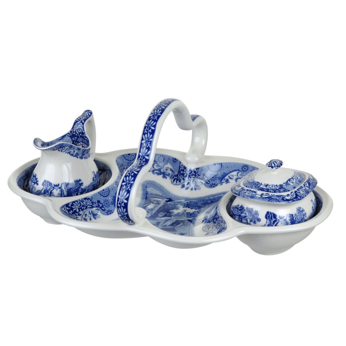 Spode Blue Italian 200th Anniversary 4 Piece Entertaining Set ...
