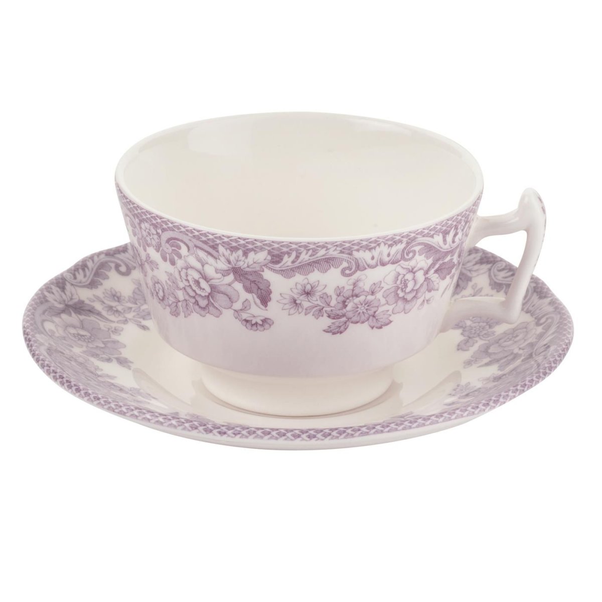 Spode Delamere Bouquet Teacup and Saucer - blueandwhitethailand