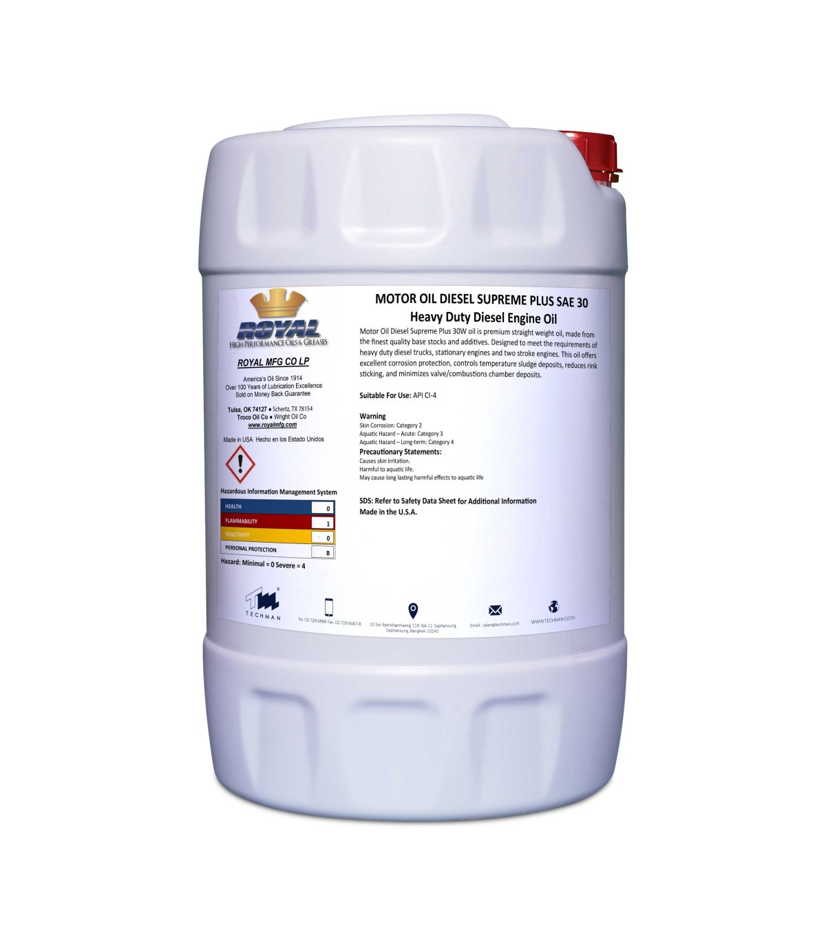 ROYAL DIESEL SUPREME PLUS SAE 30 - techman