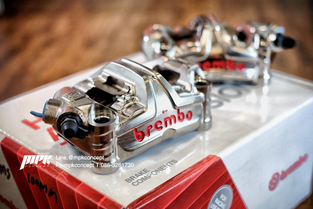 ฺBREMBO GP4MS NICKEL FRONT BRAKE CALIPER 100MM ปั๊มเบรมโบ้แท้ - mpkconcept