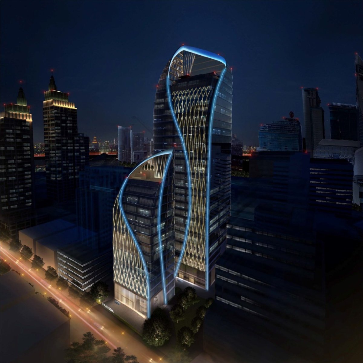 โครงการ Vanissa Building งานก่อสร้างระบบจอดรถอัตโนมัติ - g-park