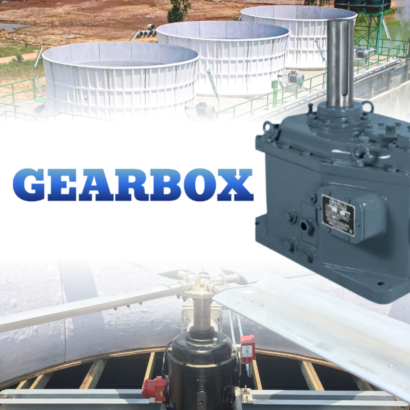 How to treat Gearbox to make cooling tower run efficiently