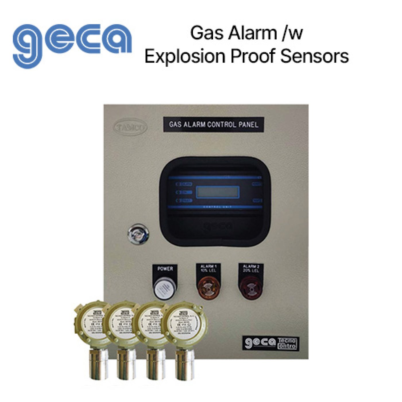 Gas Alarm Control Unit With Explosion Proof Sensors - Industrial Gas ...
