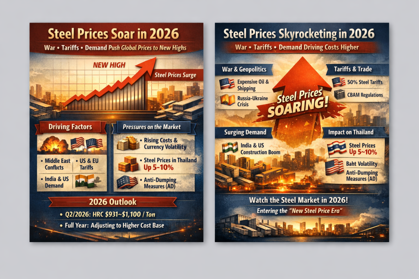 Steel Prices Outlook 2026: Global Market Pressures from Wars