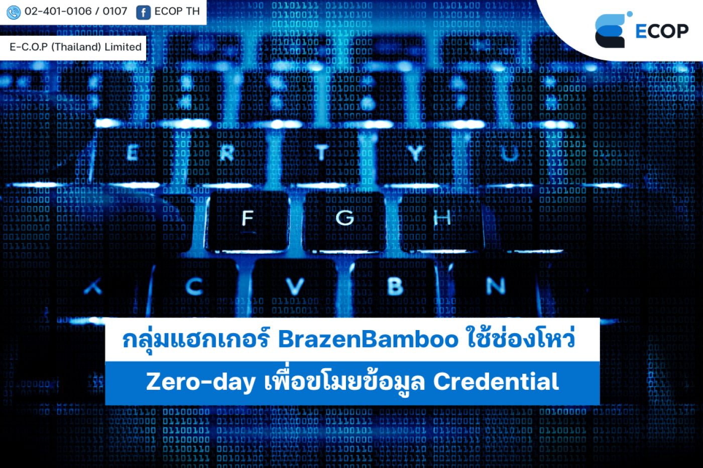กลุ่มแฮกเกอร์ Brazenbamboo ใช้ช่องโหว่ Zero Day เพื่อขโมยข้อมูล Credential