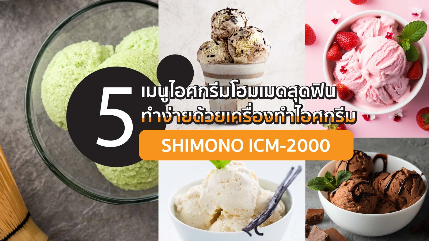 5 delicious homemade ice cream menus, easy to make with the SHIMONO ICM ...