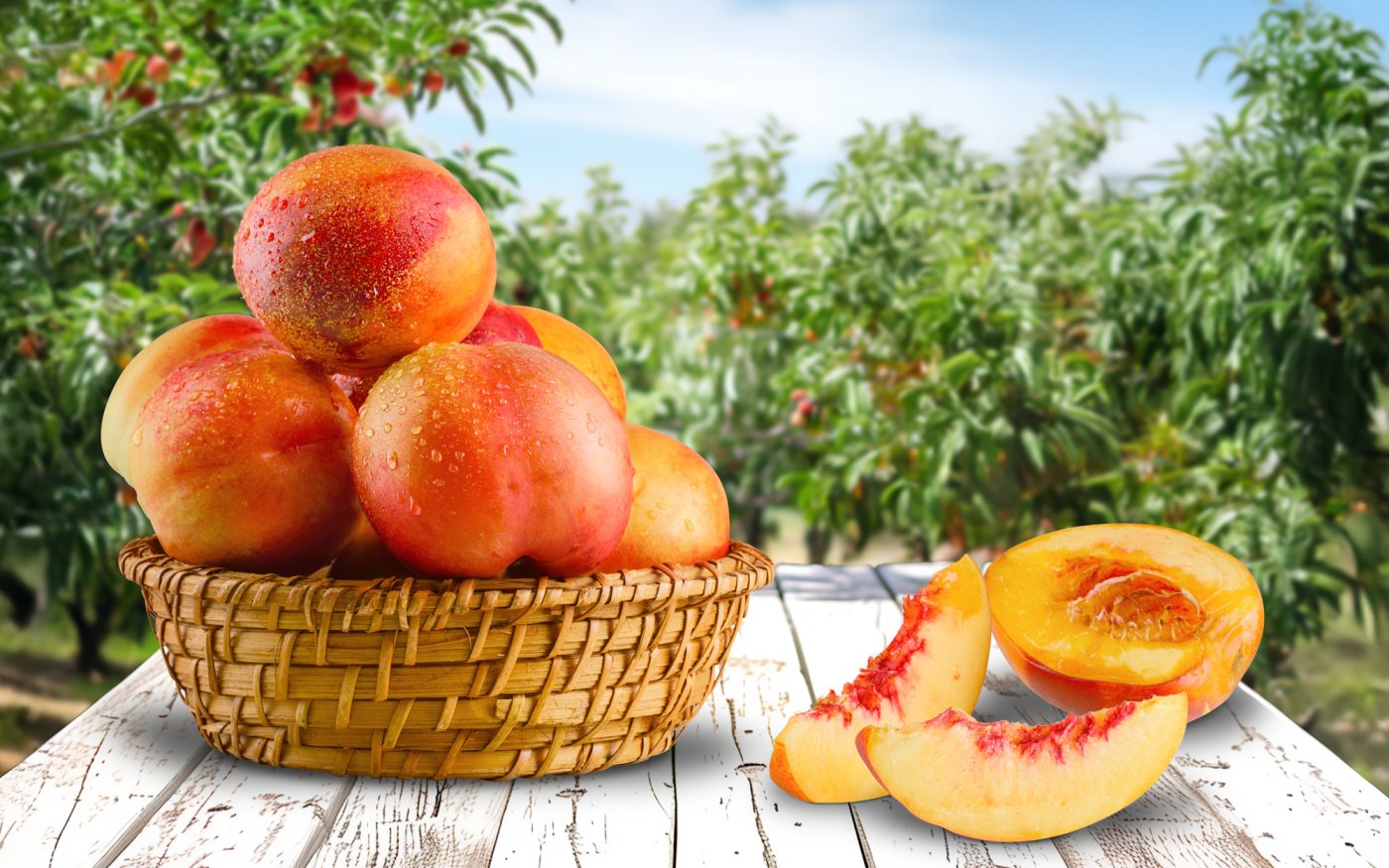 Nectarine: ผลไม้ลูกผสม คุณประโยชน์ & การบริโภค | ริมปิง