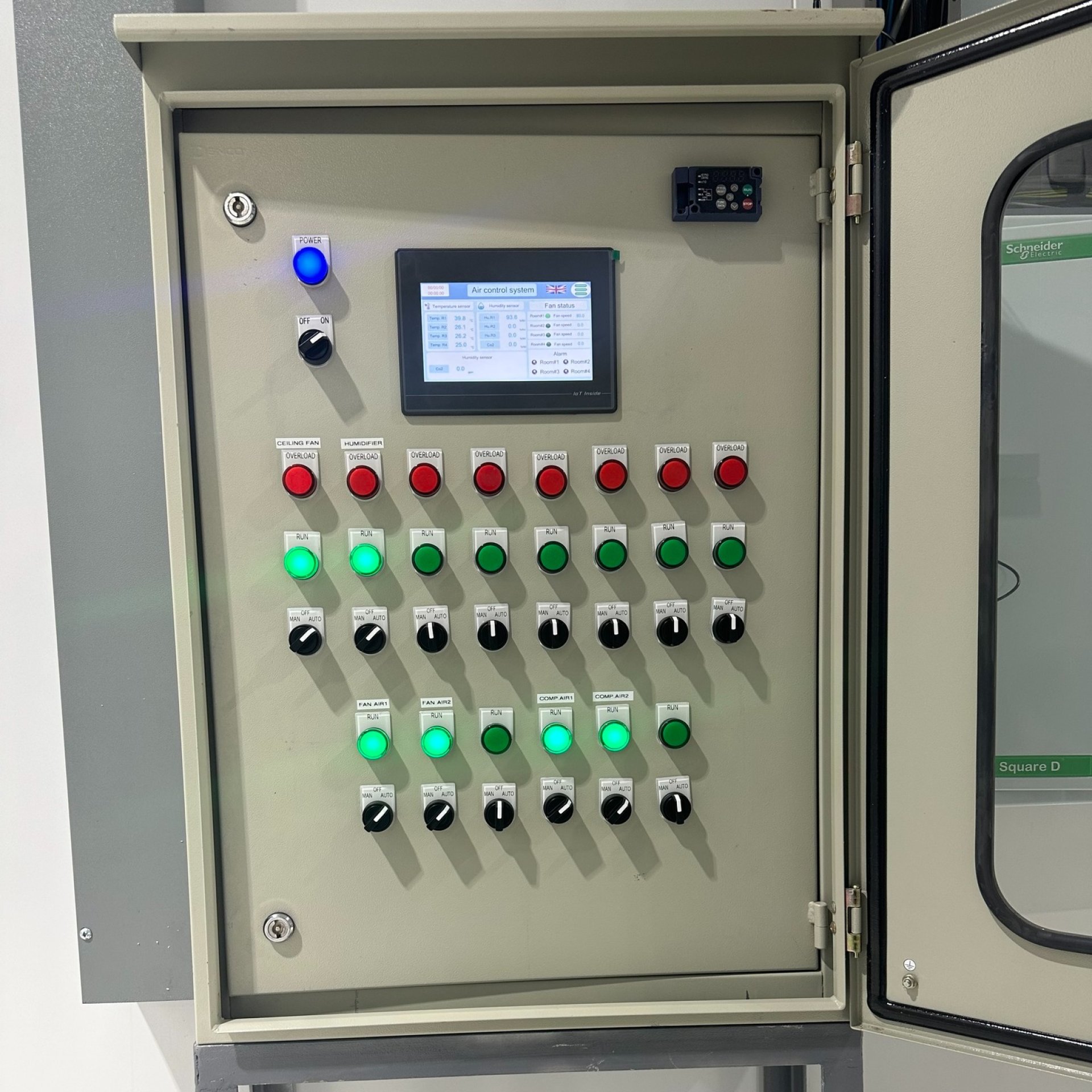 Automatic fan and air conditioning control system with Co2 sensor ...