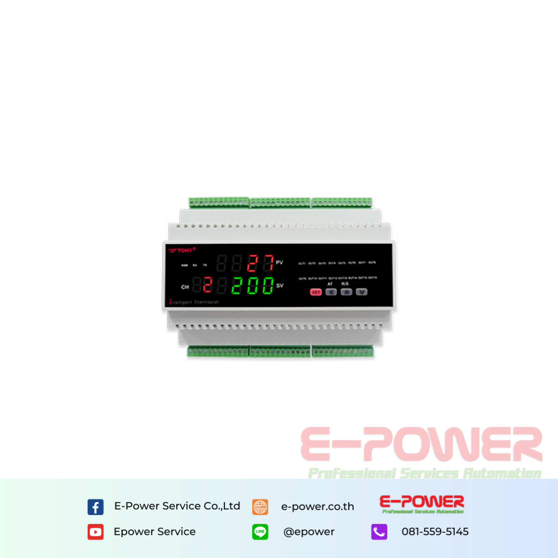 din-rail-temperature-controller - บริษัท อี พาวเวอร์ เซอร์วิส จำกัด E-Power Service