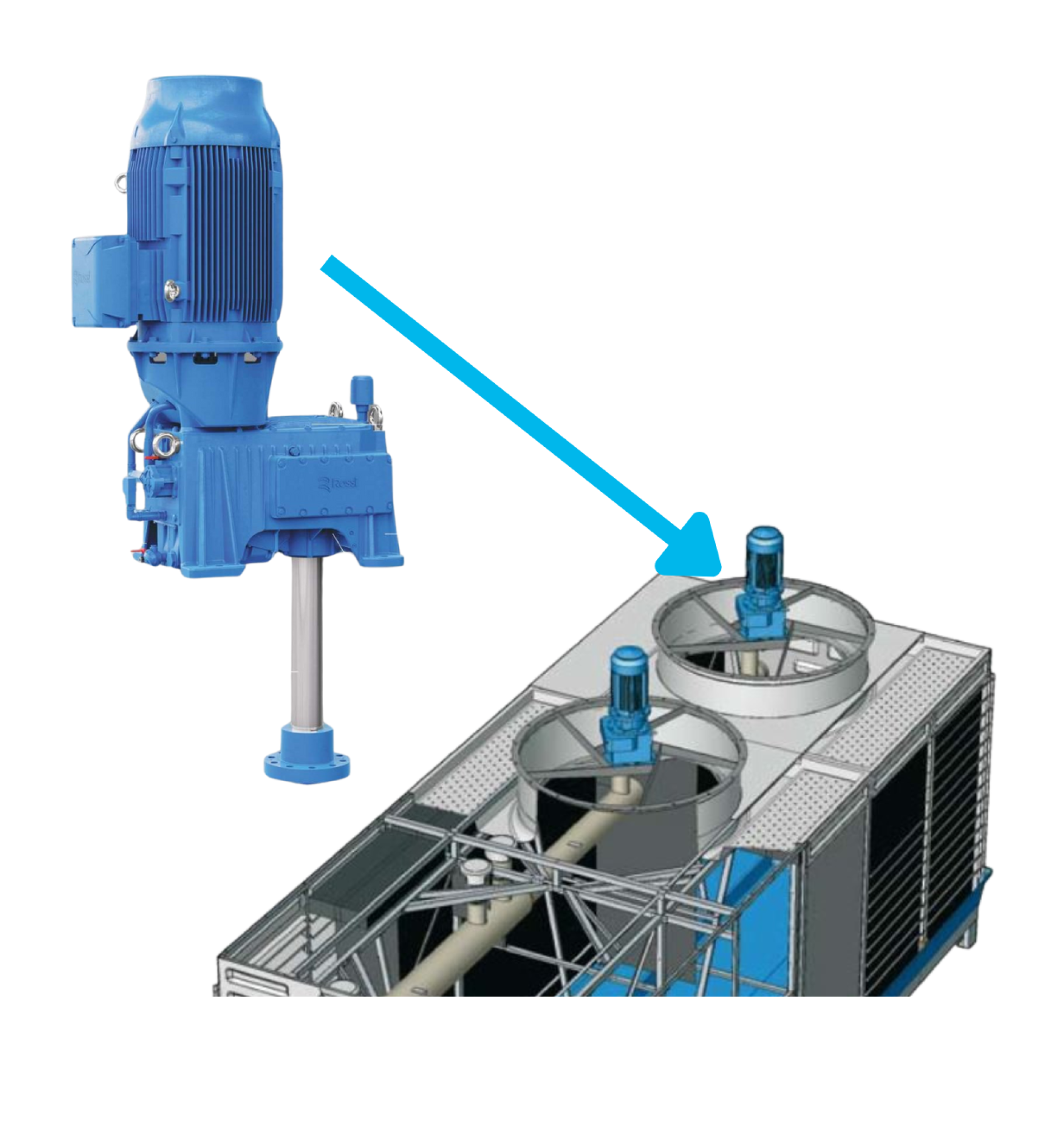 How to treat Gearbox to make cooling tower run efficiently