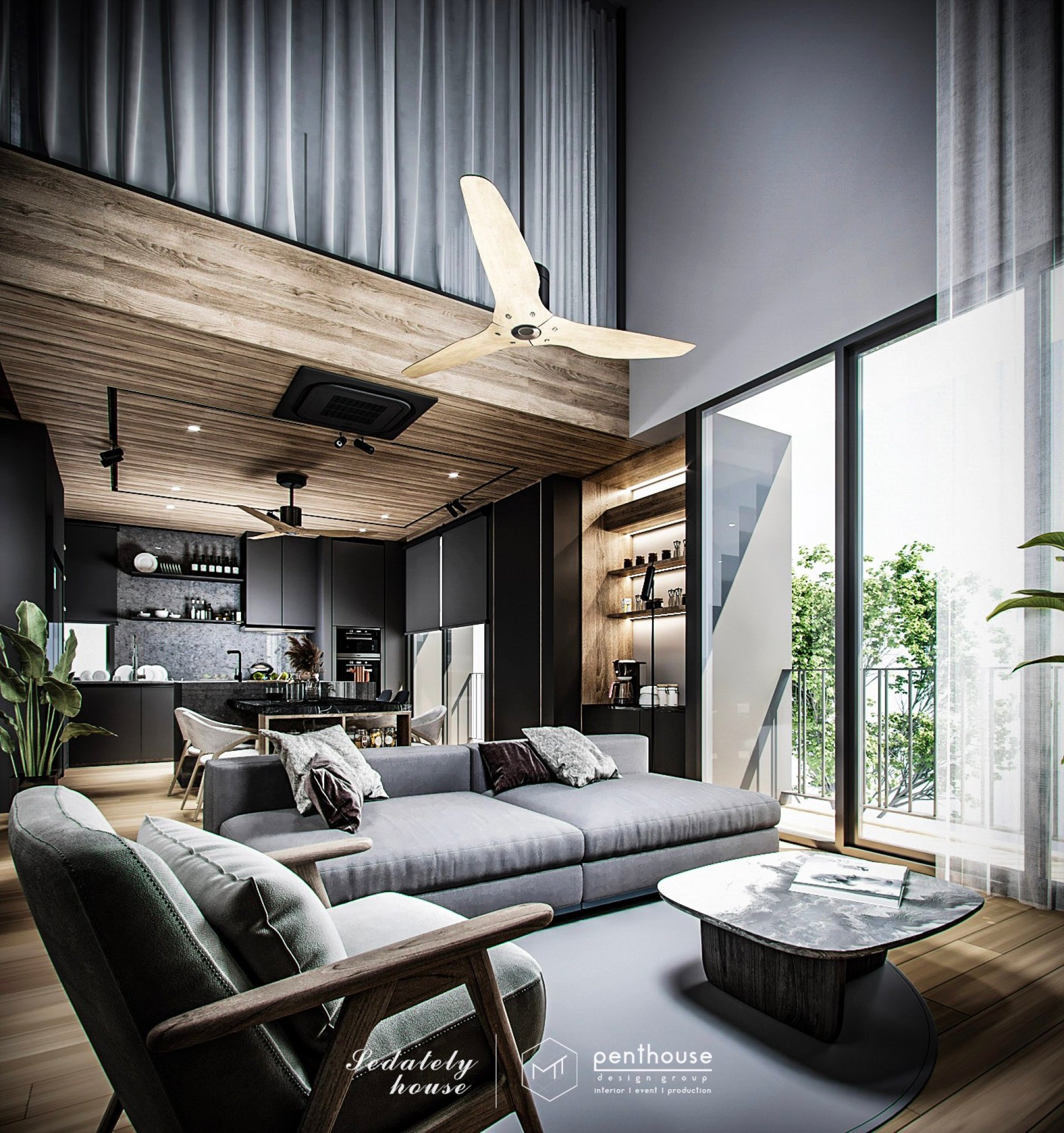 sedately house | Penthouse Design Group บริการออกแบบภายในครบวงจร