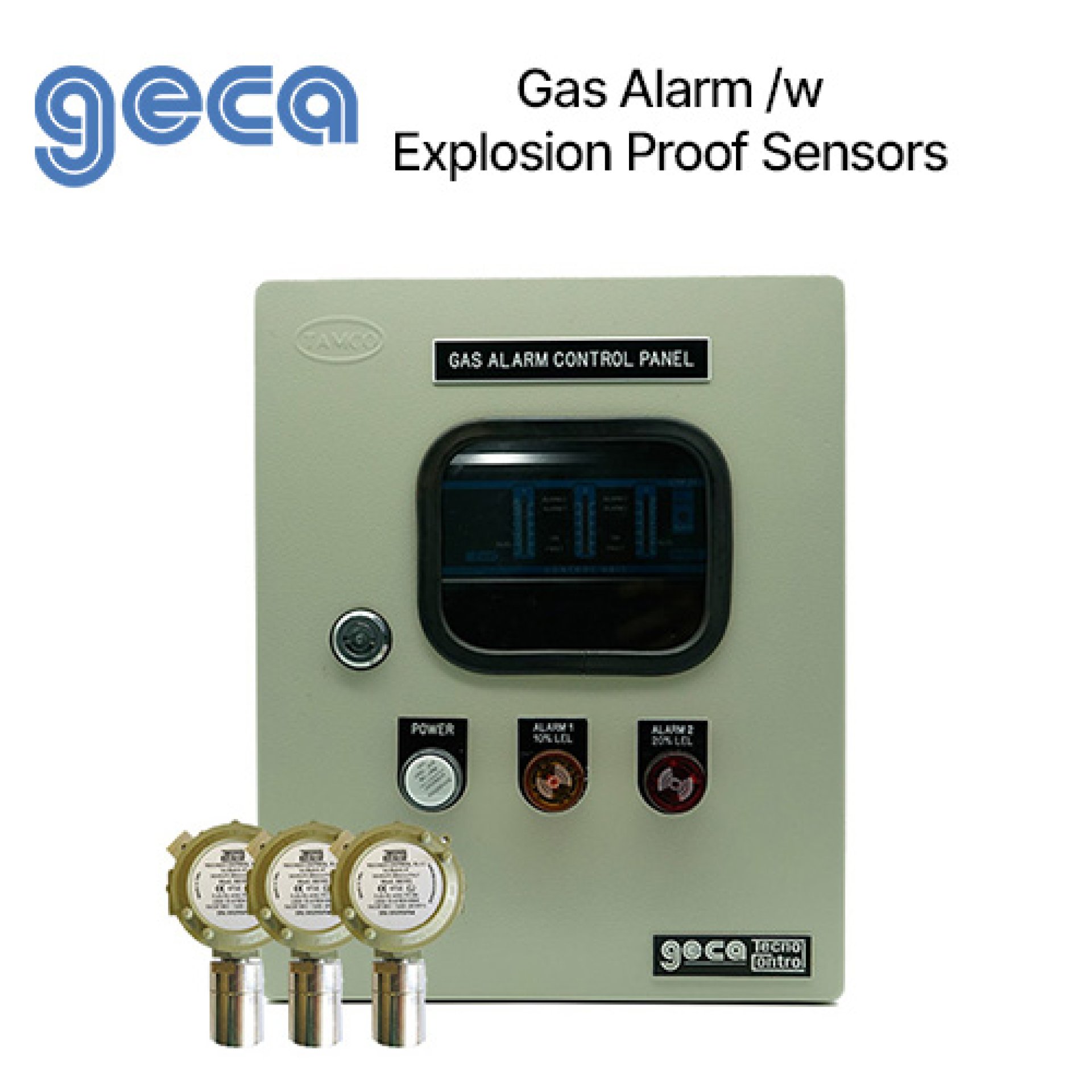 Gas Alarm Control Unit With Explosion Proof Sensors - Industrial Gas ...