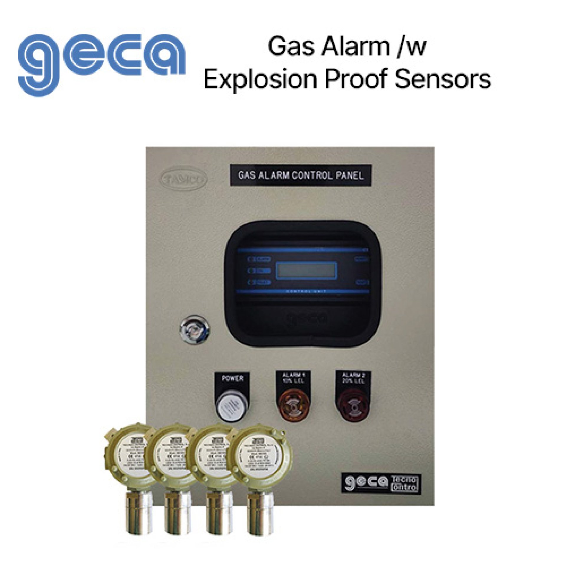Gas Alarm Control Unit With Explosion Proof Sensors - Industrial Gas ...