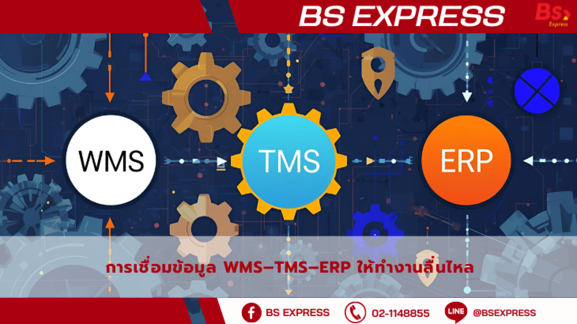 การเชื่อมข้อมูล WMS–TMS–ERP ให้ทำงานลื่นไหล