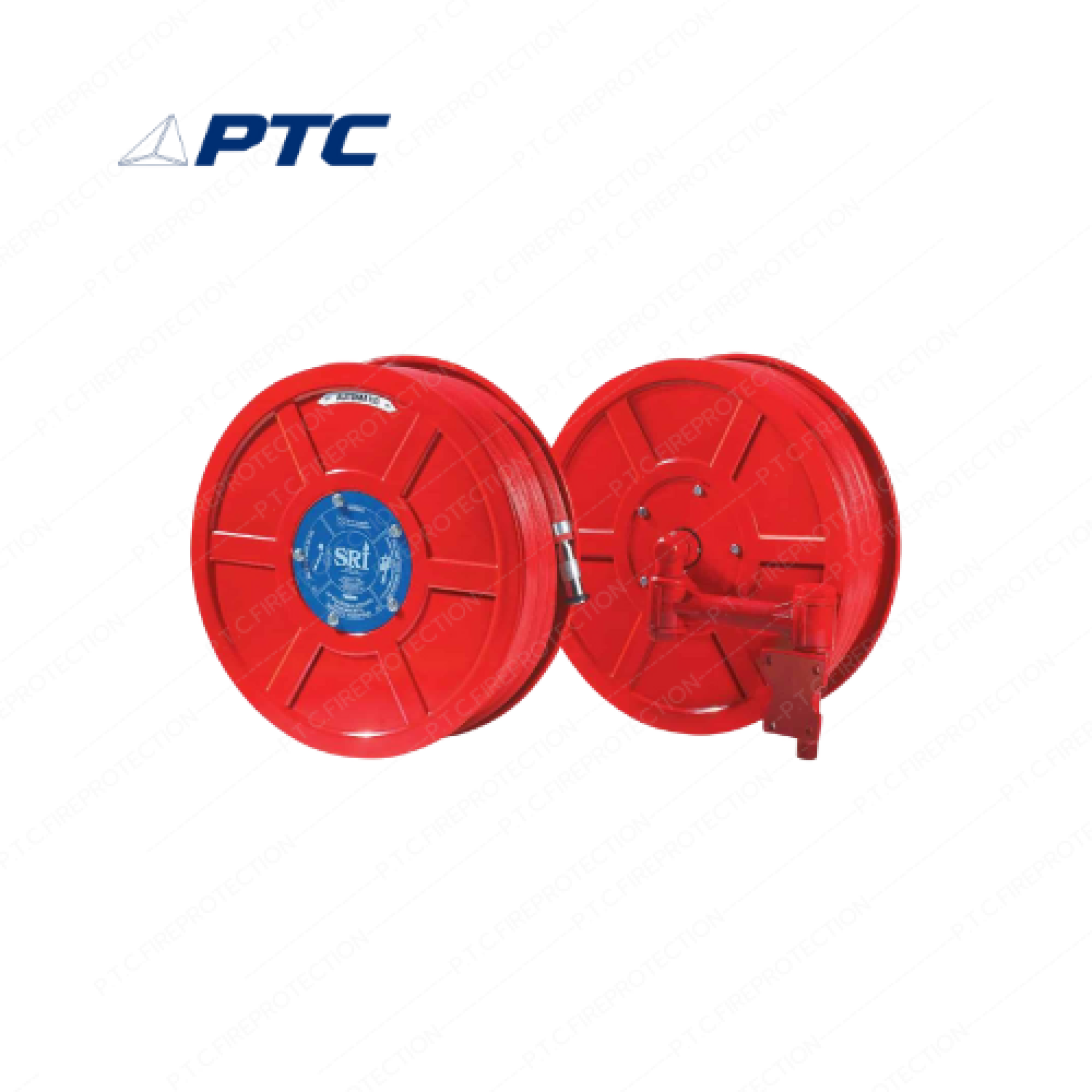 สายส่งน้ำดับเพลิง ชนิดใยสังเคราะห์โพลีเอสเตอร์ ยี่ห้อ Delta fire (แดง,ขาว)