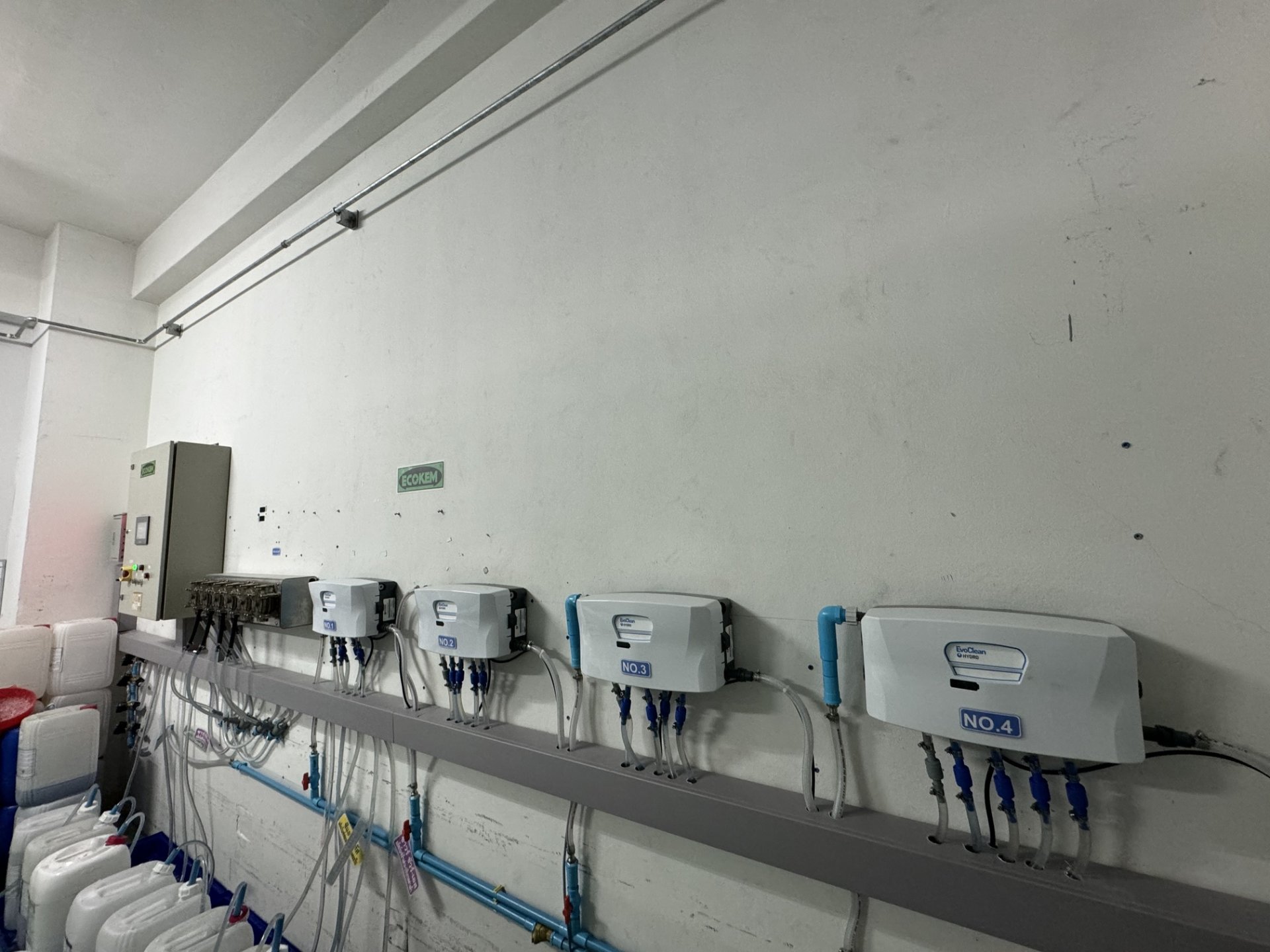 Automatic Laundry Chemical Dispensing System Installation