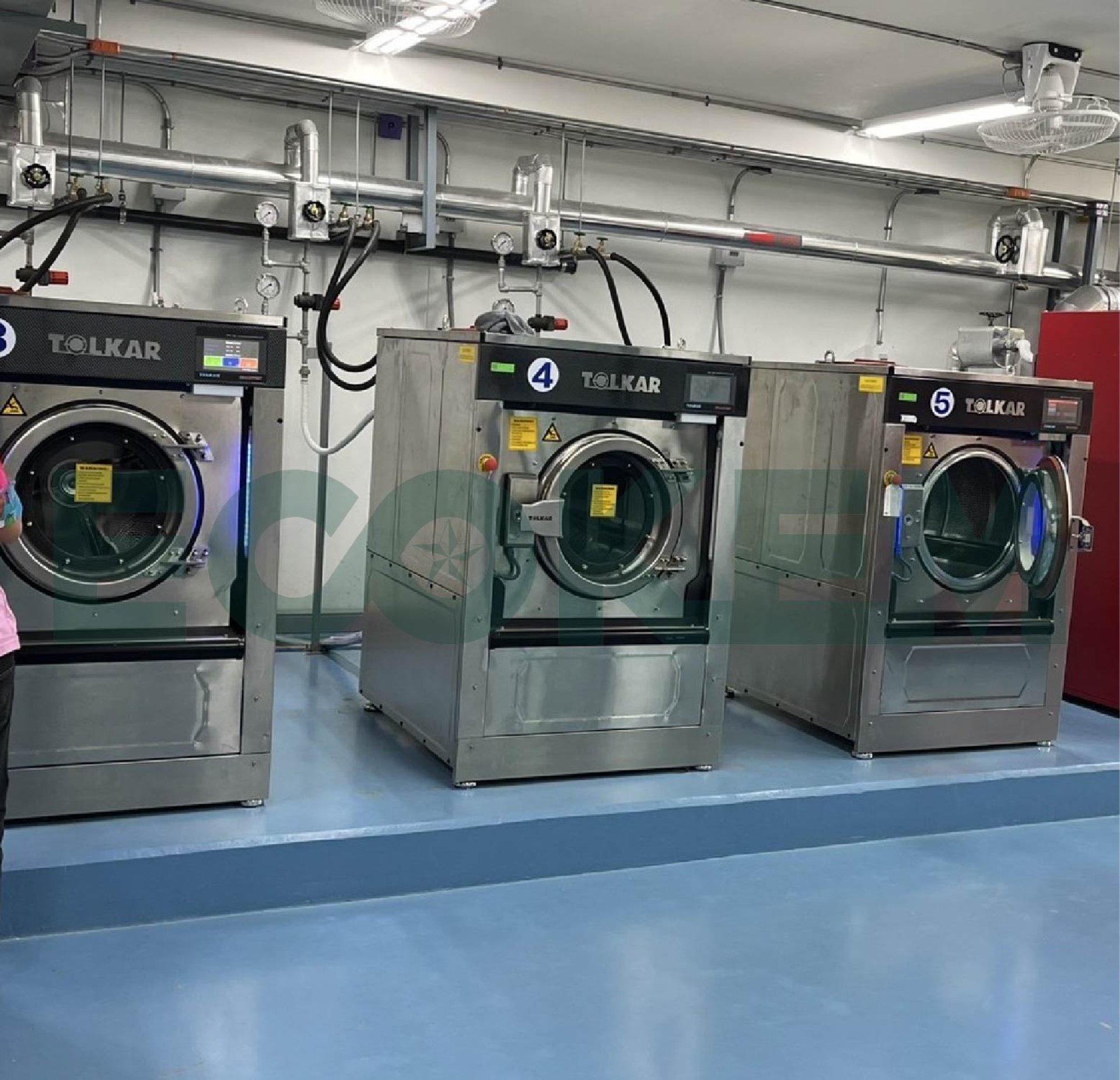 Automatic Laundry Chemical Dispensing System ﻿Installation