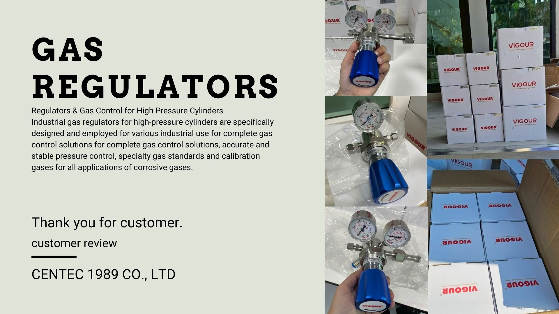 Gas Regulators & Gas Control for High Pressure Cylinders