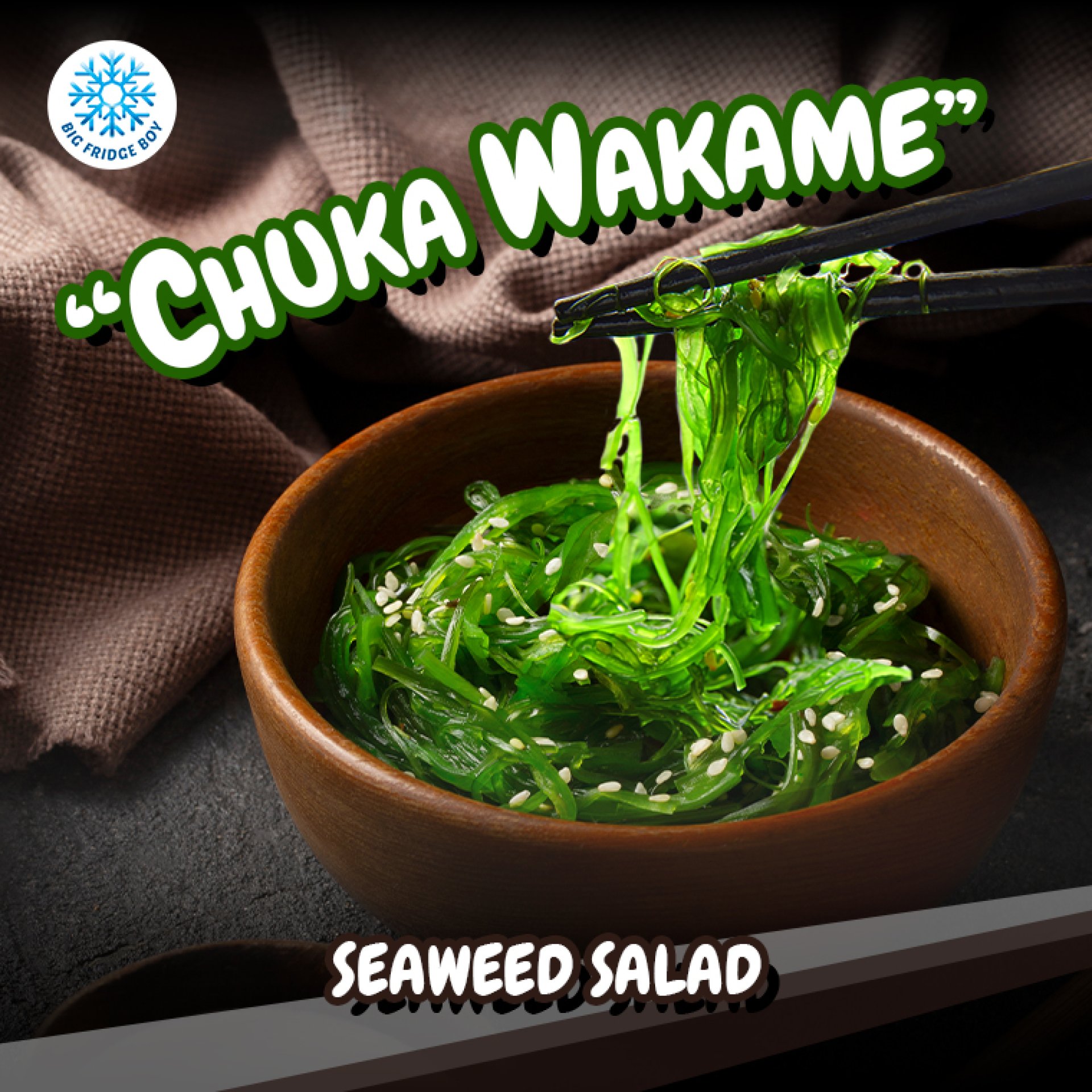 "Chuka Wakame" seaweed salad, health lovers can't miss it!!