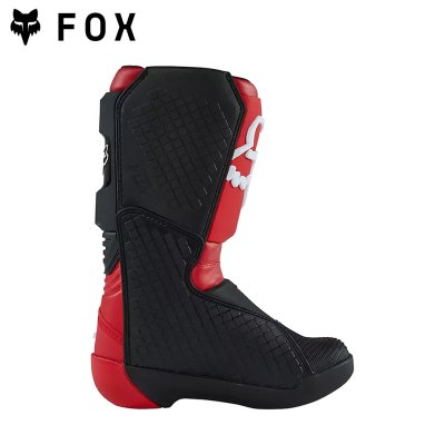 FOX YTH COMP BOOT-BUCKLE FLUORESCENT RED