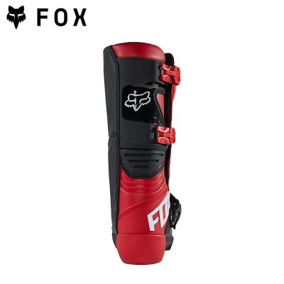 FOX YTH COMP BOOT-BUCKLE FLUORESCENT RED