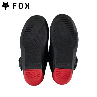 FOX YTH COMP BOOT-BUCKLE FLUORESCENT RED