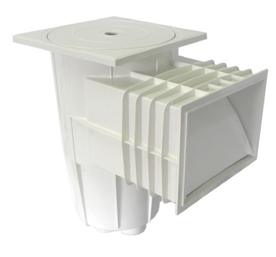 Skimmer with standard mouth opening Square lid