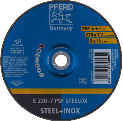 PFERD E 100-6 PSF STEELOX/16,0 ใบเจียร์สเตนเลส 4 นิ้ว ม้าลอดห่วง - tp-toolsshop