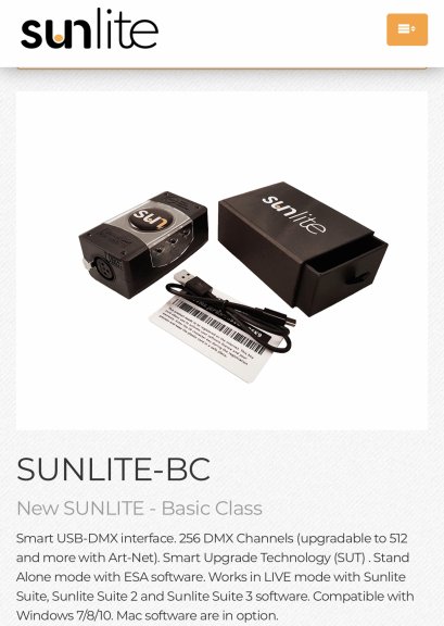 Control DMX - tprojectlight