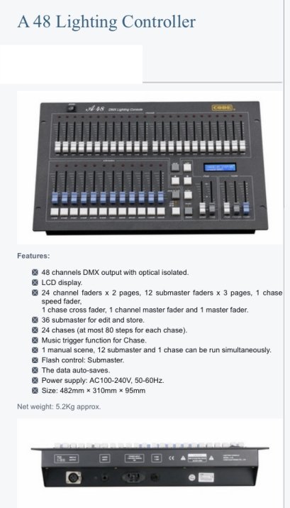 Control DMX - tprojectlight
