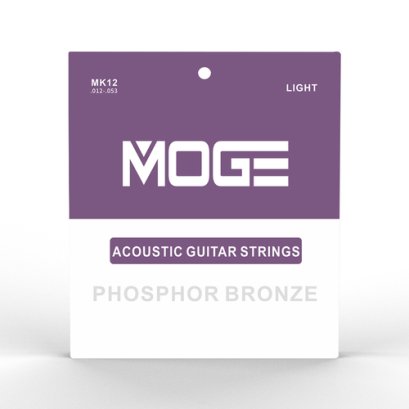 Moge สายกีตาร์โปร่ง เคลือบกันสนิม - musicplant