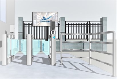 Diagram Auto Gate Model Swing Gate with Face Recognition - cps