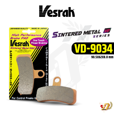 ผ้าเบรค-vesrah-เกรด-vd - บริษัท ด๊อกเตอร์ไบค์ กรุงเทพ จำกัด (Dr.Bike)