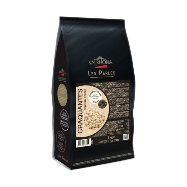 VALRHONA OPALYS 33% CRUNCHY PEARLS - White Chocolate - lemmemore