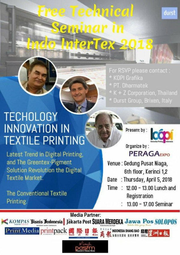 Mr. Zigrino’s talk on the technology innovation textile printing at ...