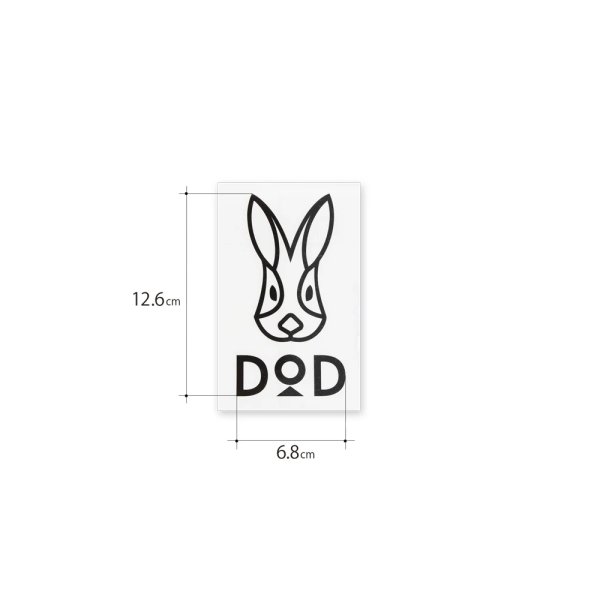 DoD White Rabbit Sticker ST1-480 - basecampoutdoorshop
