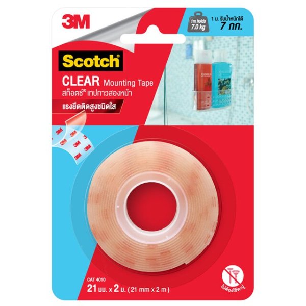CIEAR Mounting Tape สก๊อตช์ เทปกาว 2 หน้า CAT1010C 21 มม x 2 ม ...