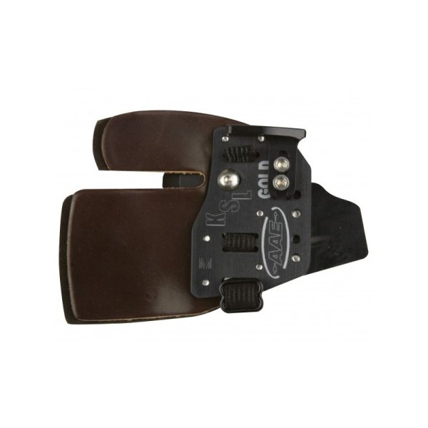 AAE KSL GOLD FINGER TAB (ALUMINUM W/ SUPER LEATHER FACE) - archerythailand