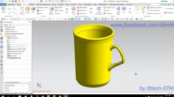 How to create swept body by NX11 variational sweep - dtm-thailand