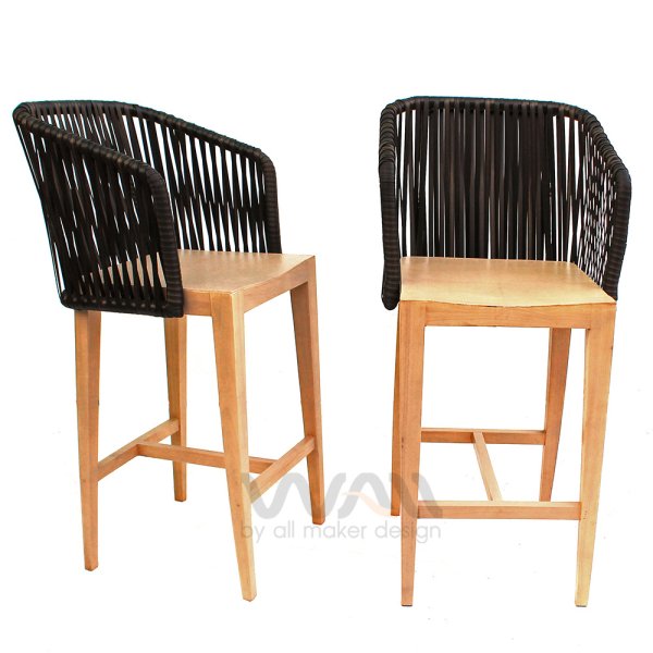 Rattan Bar chair - allmakerdesign