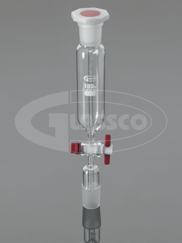 Pressure Equalizer Funnel 29/32, PTFE Stop Cock, 100 ml - smartscience