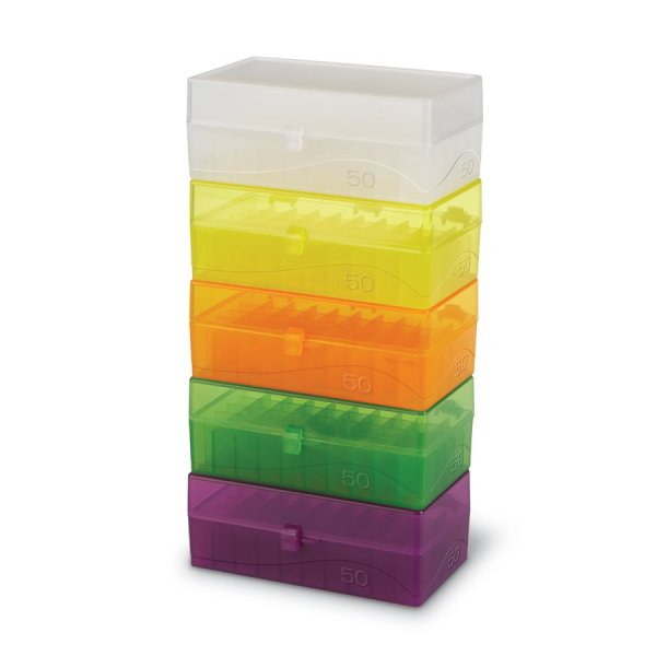 50-Well Hinged Tube Storage Box - smartscience