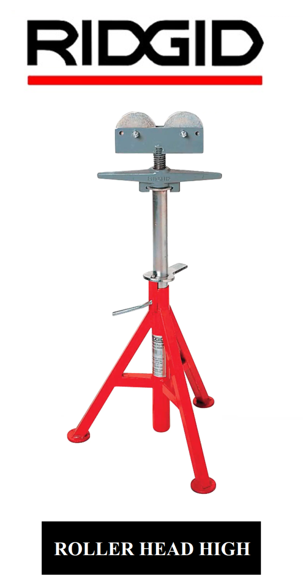 RIDGID 56672 RJ-99 ขาตั้งท่อหัวลูกกลิ้ง ความสูง 32-55 นิ้ว - tp-toolsshop