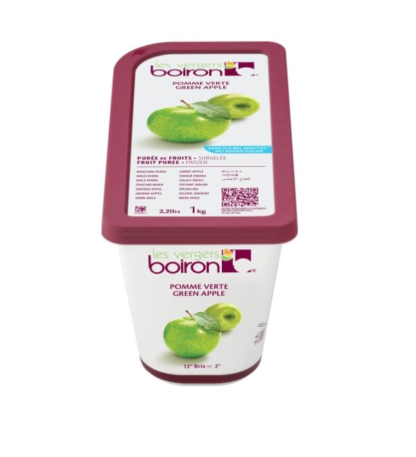 GREEN APPLE PUREE SUGAR: Boiron 1 KG - bakeryland
