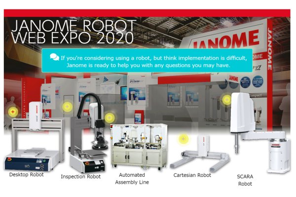 Janome Industrial Robot Web Expo is now underway - thai-hibex