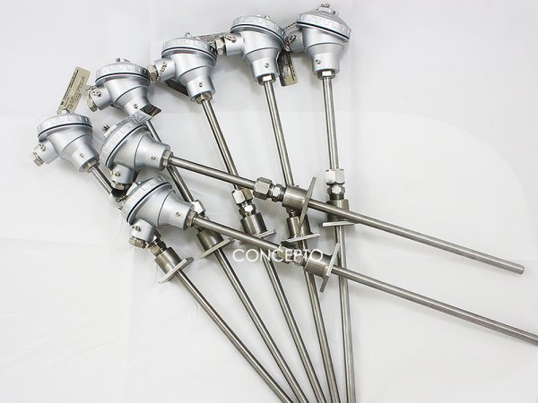 Thermocouple or RTD with Thermowell and Adj. Flange (เทอร์โมคัปเปิล ...